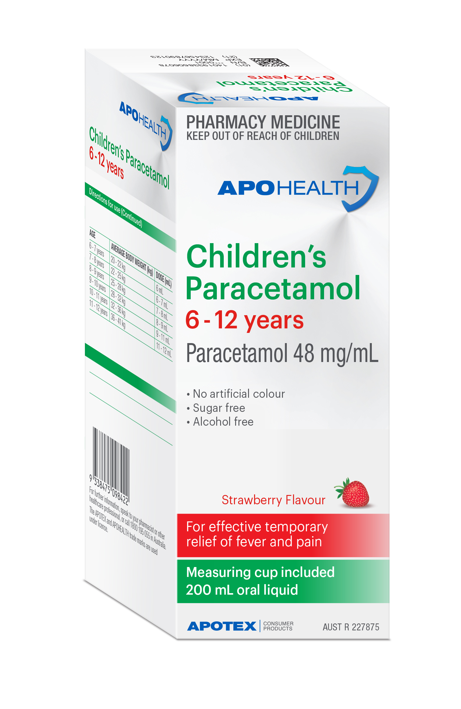 Chemists' Own Children's Paracetamol Susp 5-12y 200ml